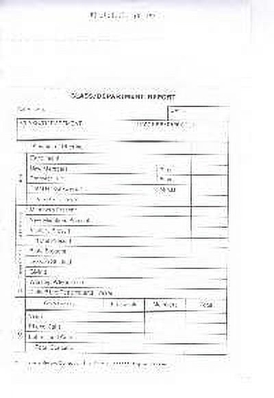 Form-Sunday School Class/Department Report Envelope (Form 104-S) (Pack ...