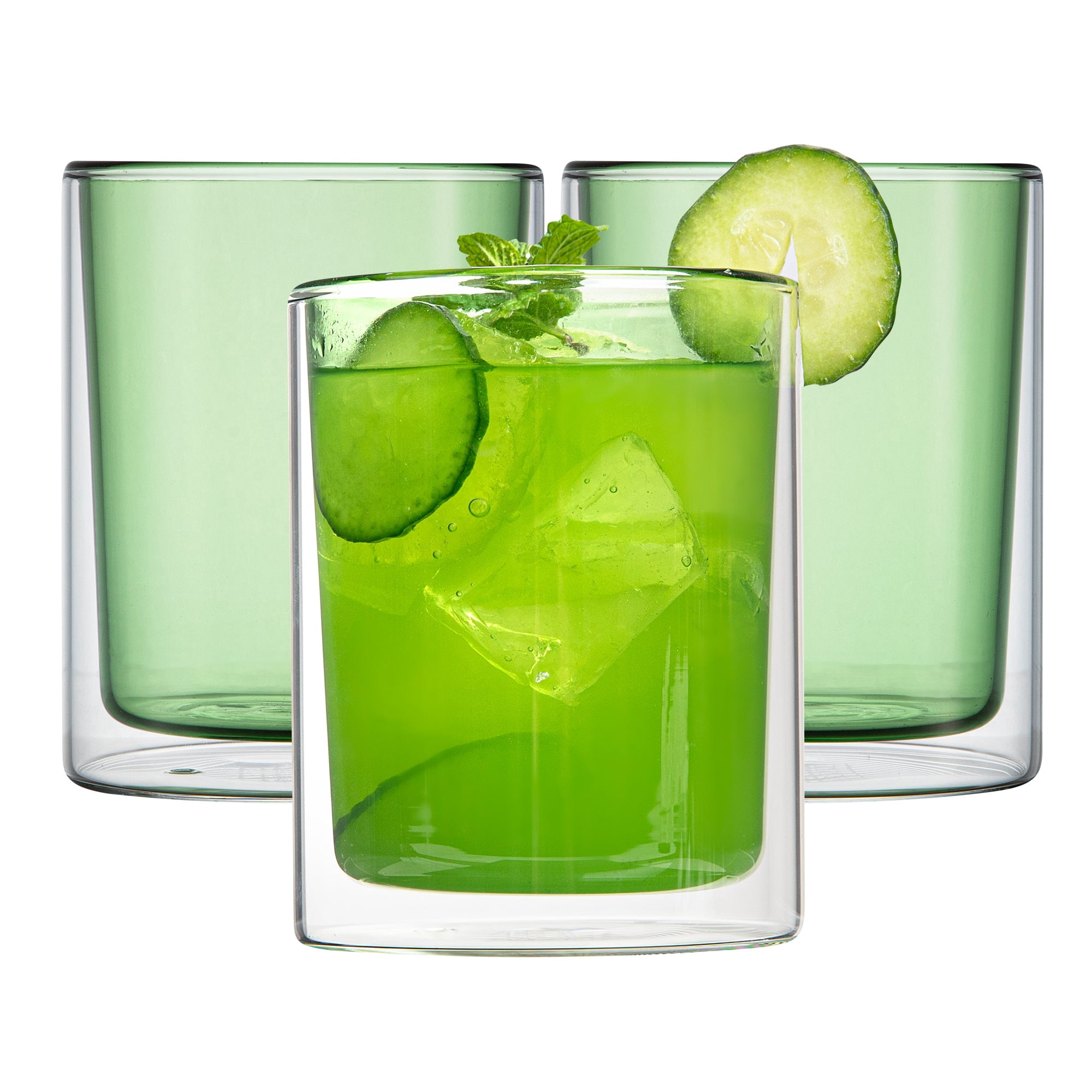 Forma Professional 9 oz Gray Glass Tumbler - Double Wall, Borosilicate ...