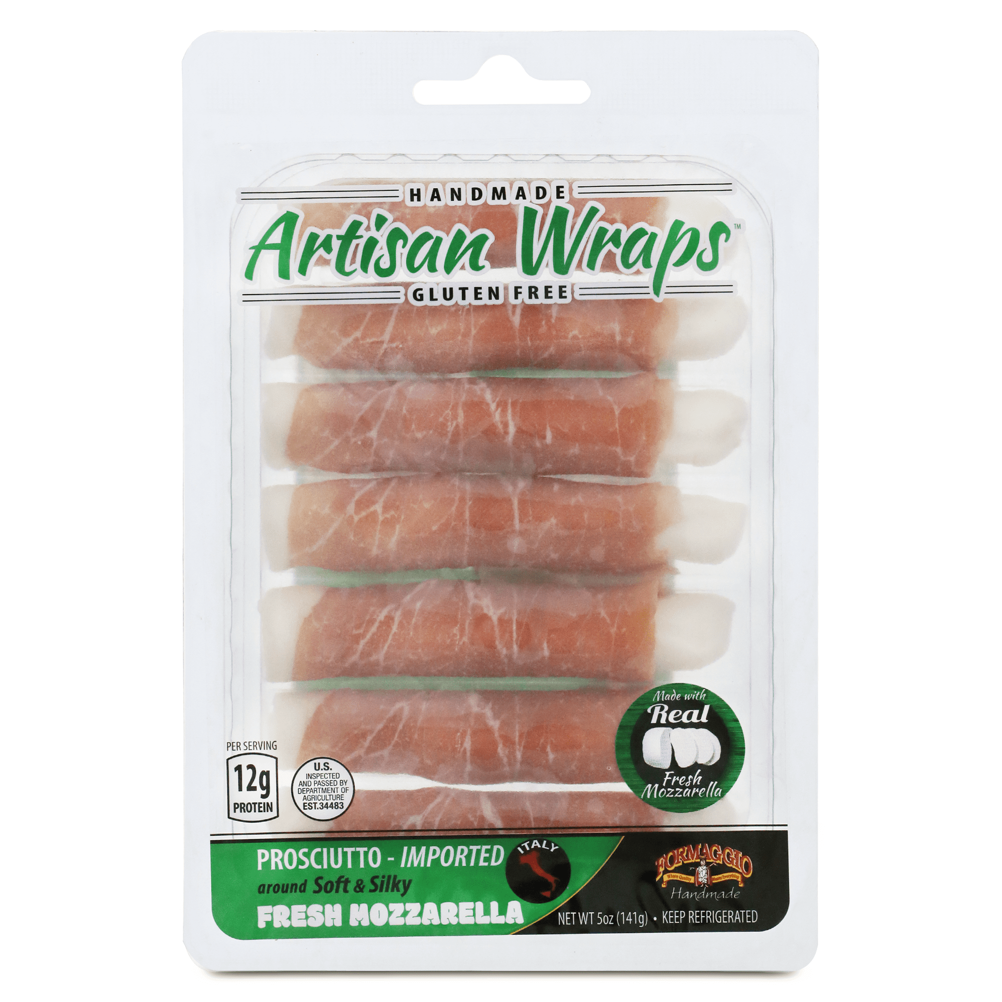 Formaggio Cheese Proscuitto and Mozzarella Artisan Rolls, 12g Protein ...