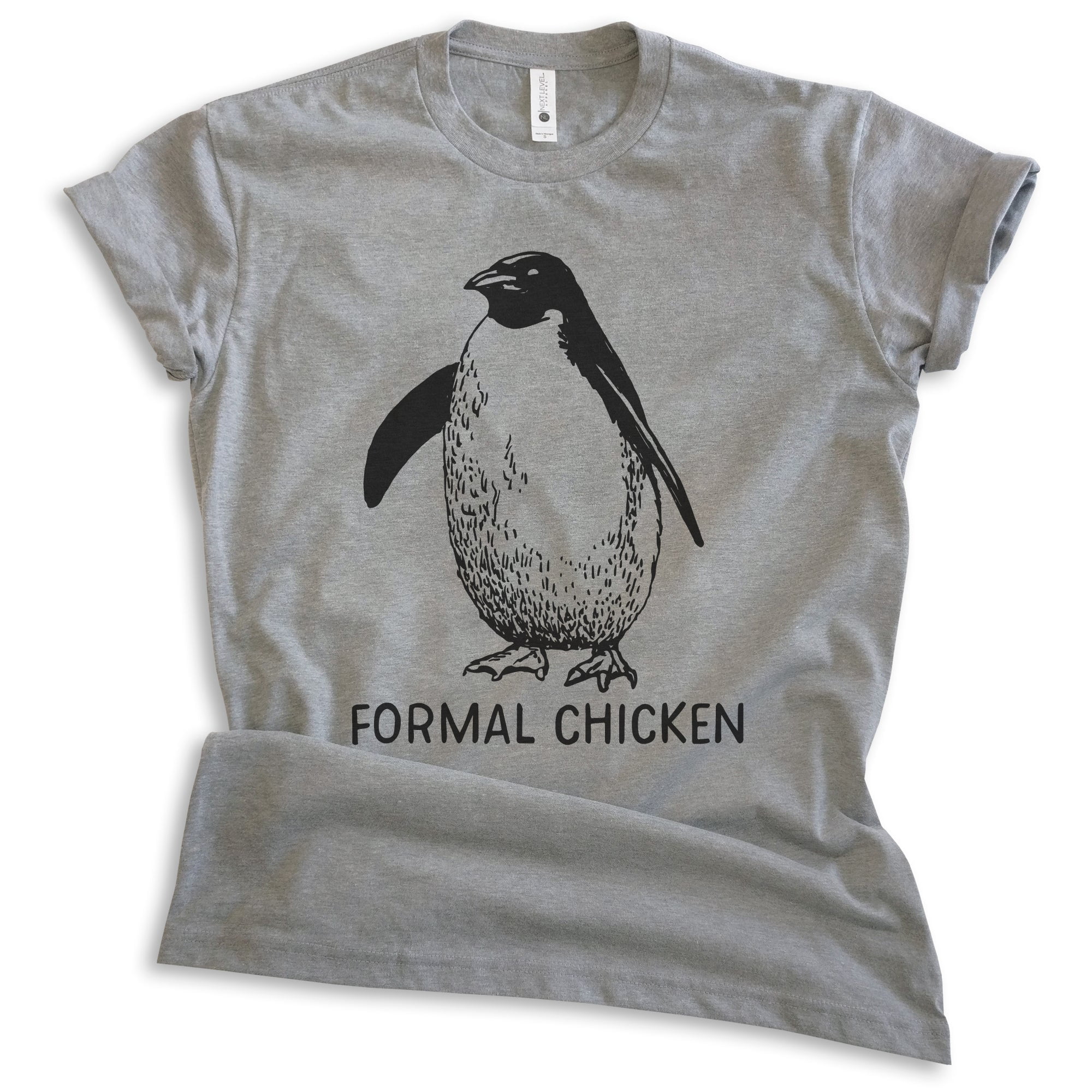 Formal Chicken T-shirt, Unisex Women's Men's Shirt, Funny Penguin ...