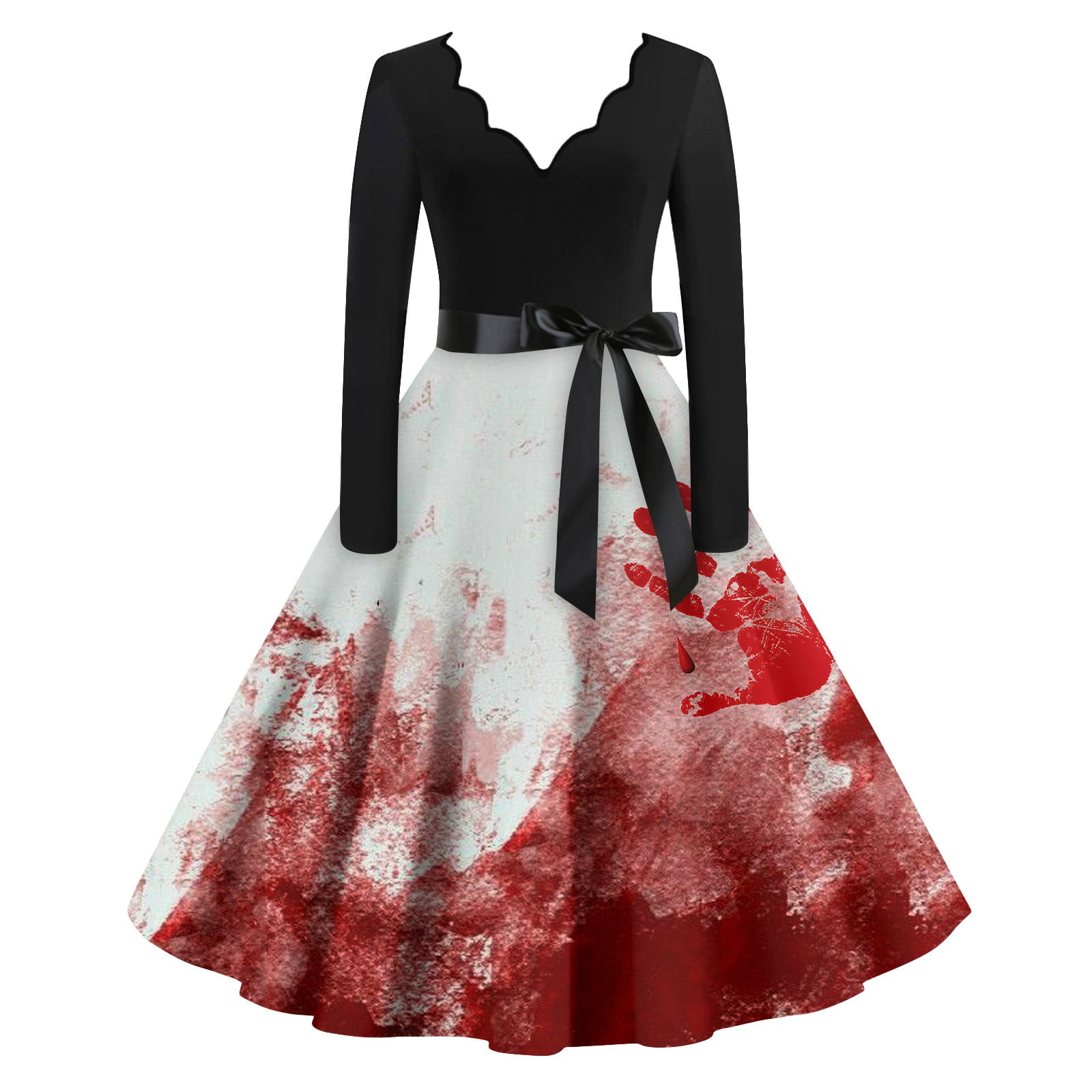 Formal Cocktail Dresses For Women Ladies' Retro Casual V-neck Long ...