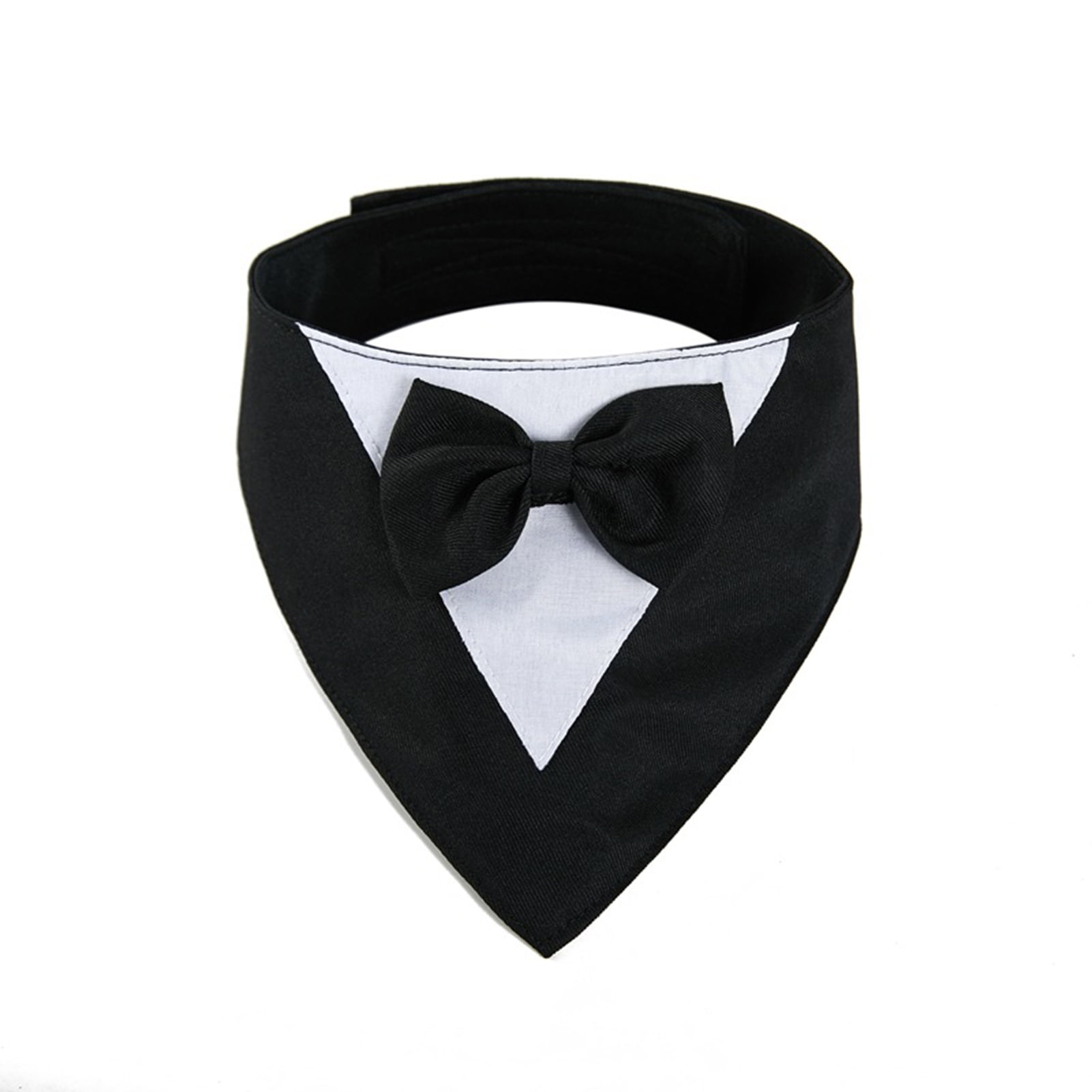 Formal Dog Tuxedo Bandana Dog Wedding Suit Pet Bibs Dog Collar with Bow ...