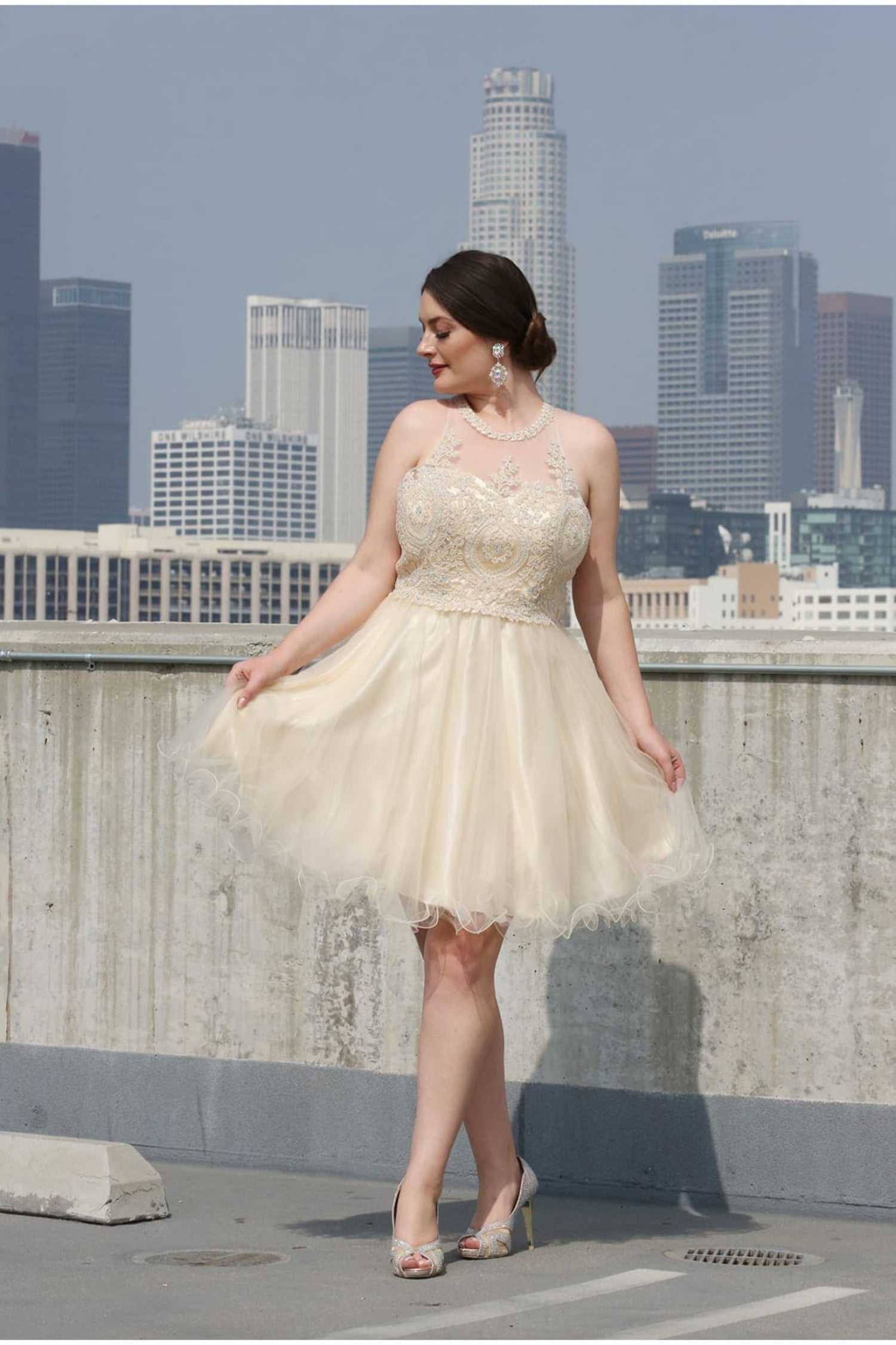 Formal Dress Shop Inc Juniors Womens Short Graduation Designer Dress ...