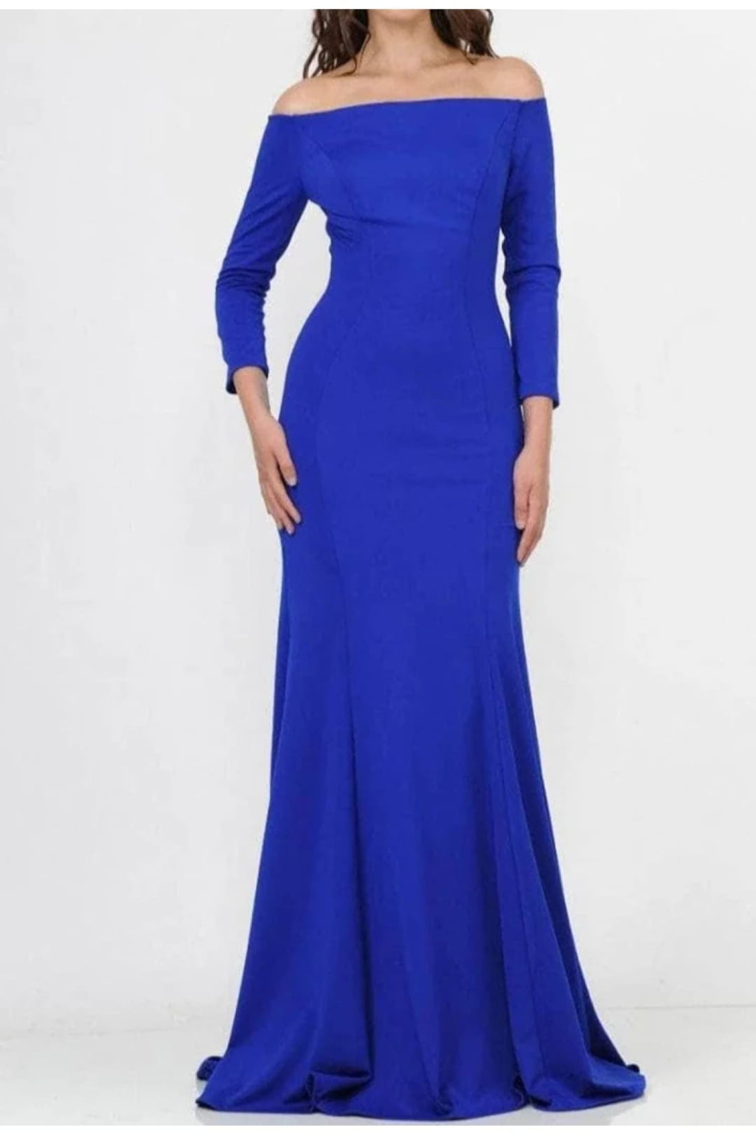 Formal Dress Shops Inc Long Sleeve Dresses Royal Blue XL - Walmart ...
