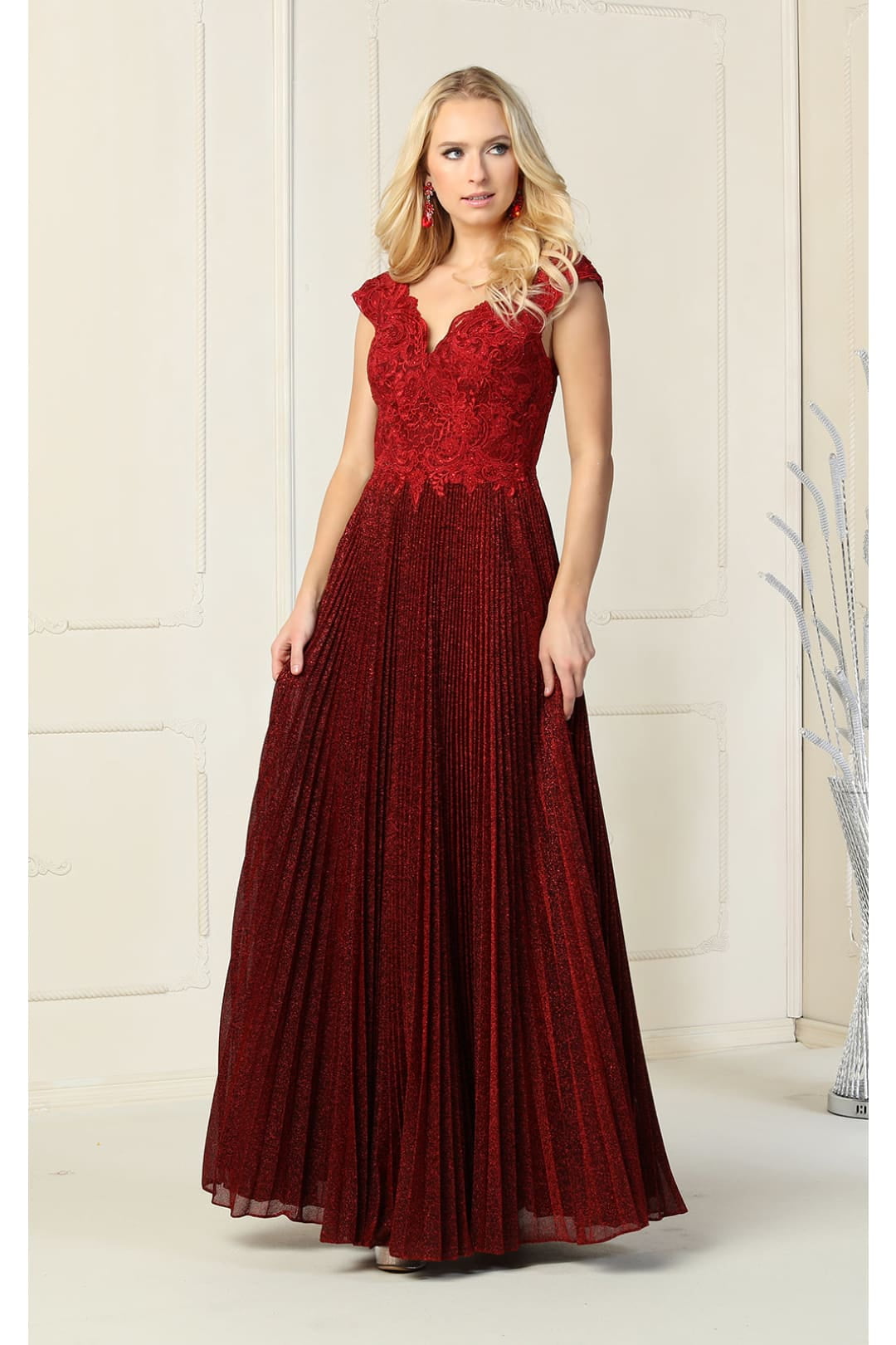 Formal Dress Shops Inc Mother Of The Bride Dress Plus Size Burgundy 18 ...
