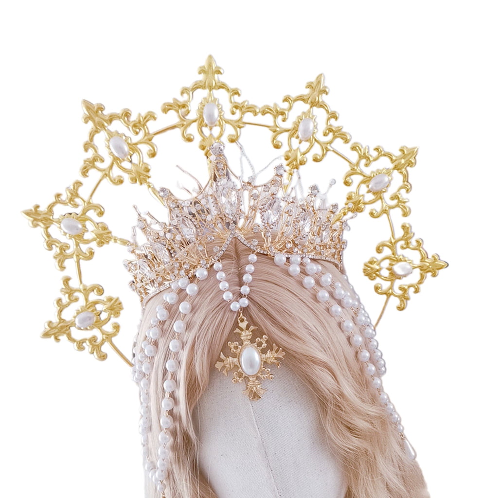 Formal Headband Church Pearls Crown Hairband Women Party Decorative ...