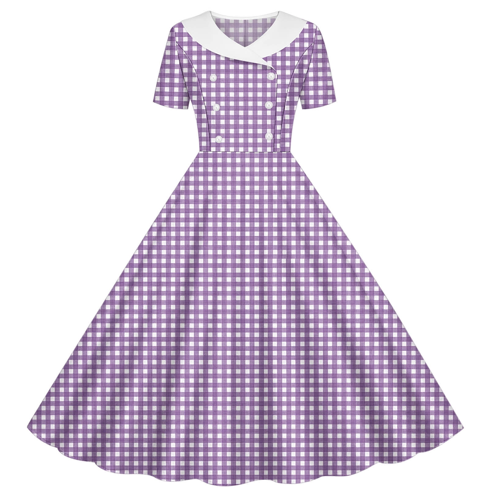 Formal Party Dresses Girls Collared Vintage Cocktail Dress Retro Short ...
