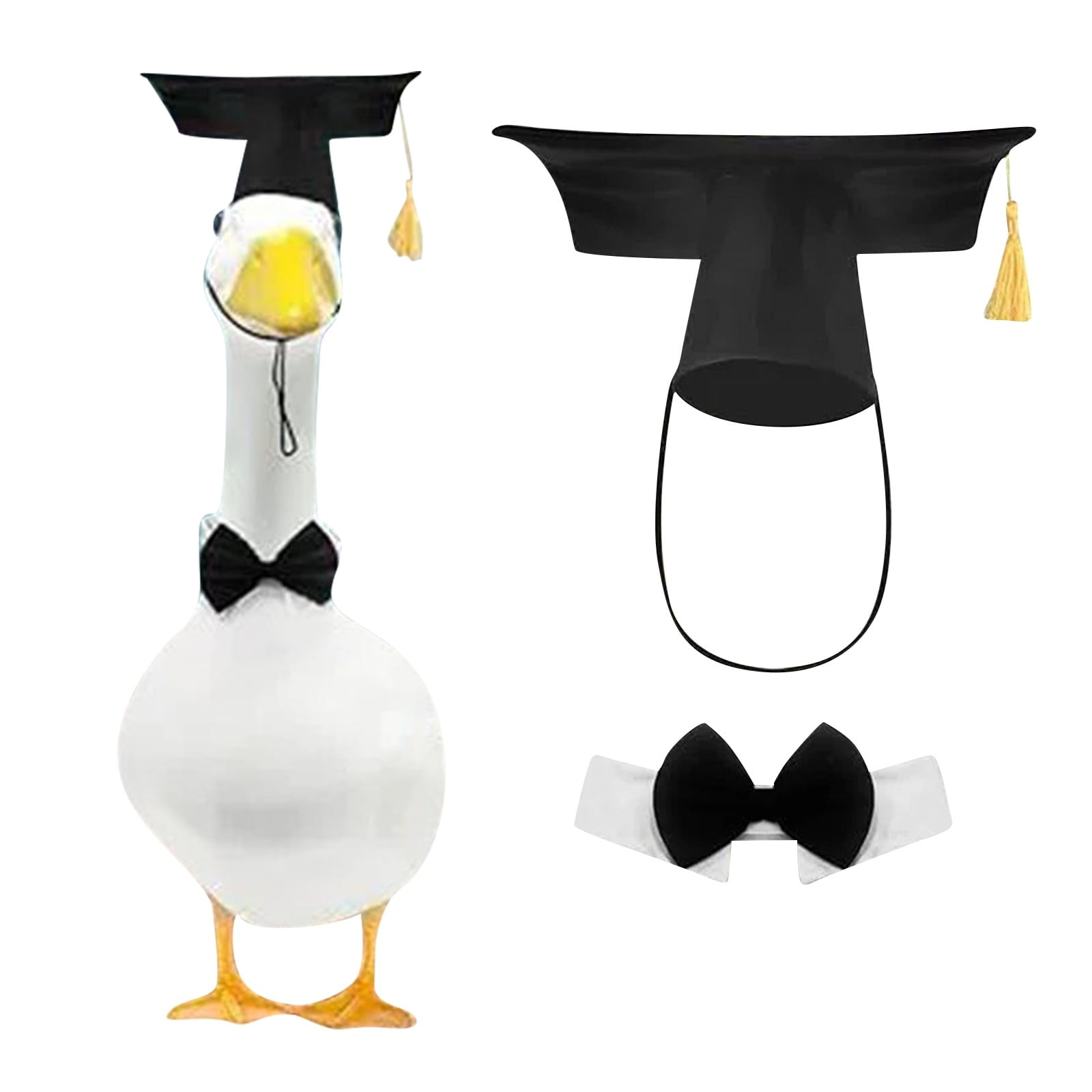 Formal Pet Graduation Suit with Elegant Goose Ornaments and Adjustable ...