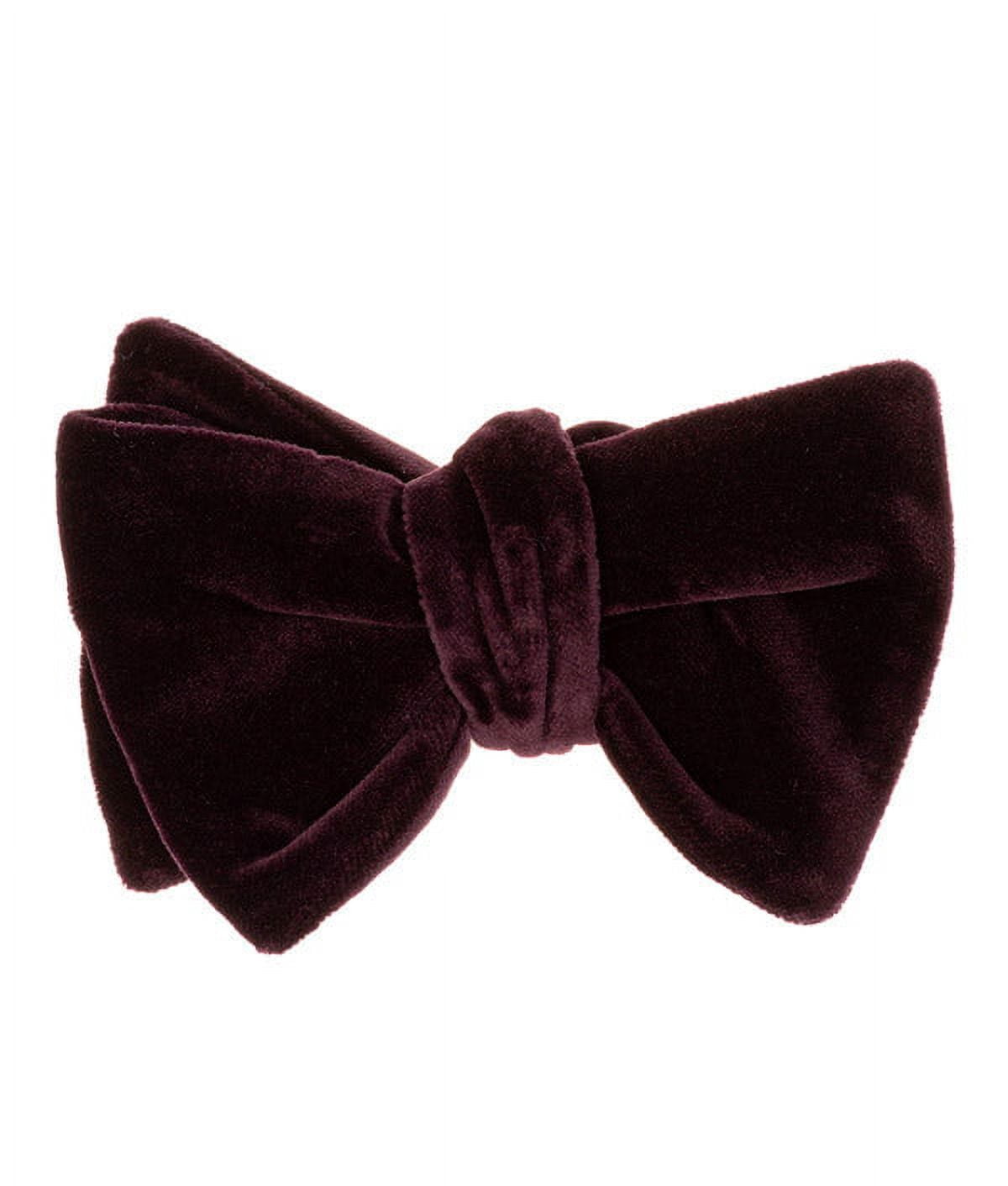 Formal Silk Velvet Wine Bow Tie - Walmart.com