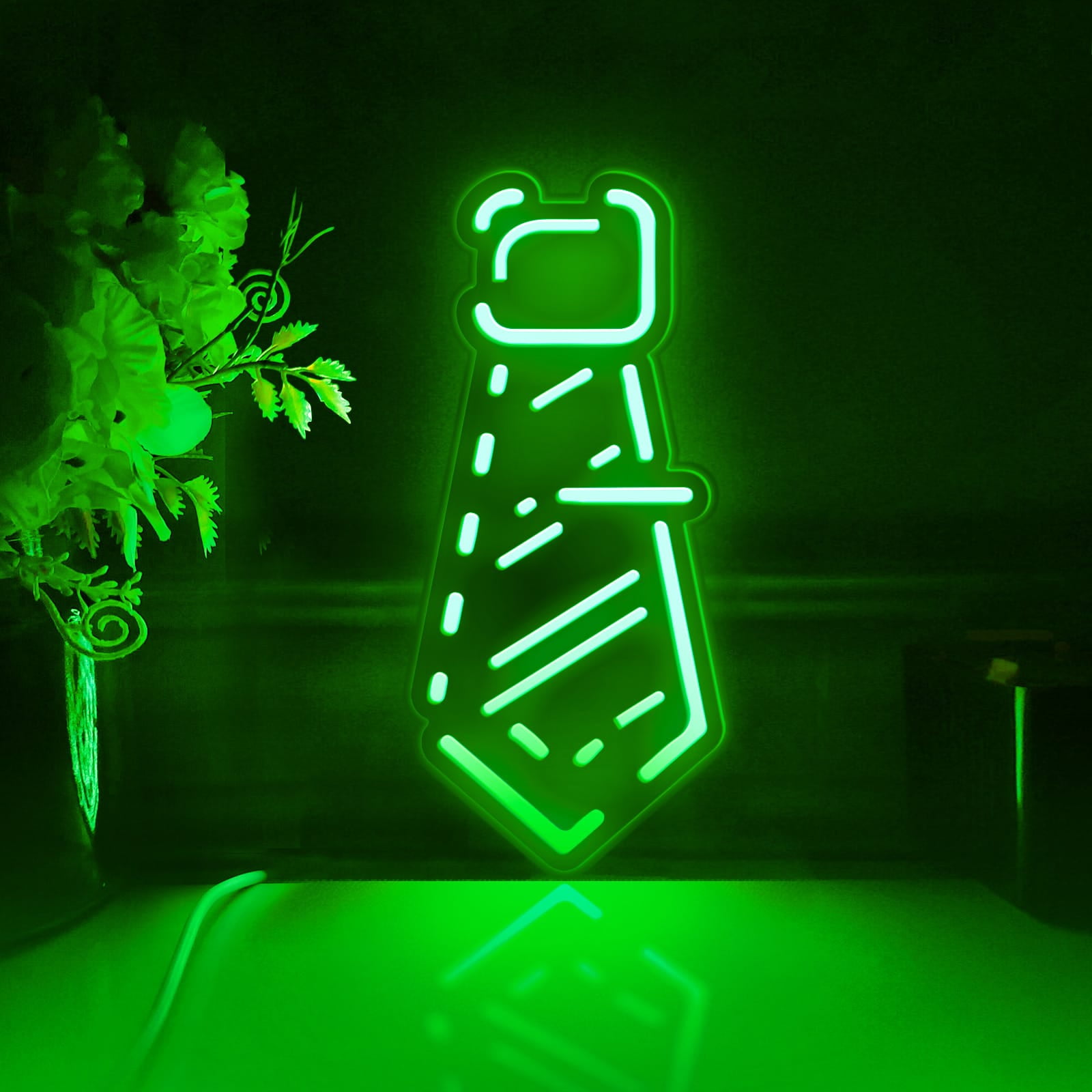 Formal Tie Led Light Box, Dimmable Neon-Like Light Signs USB Power for ...