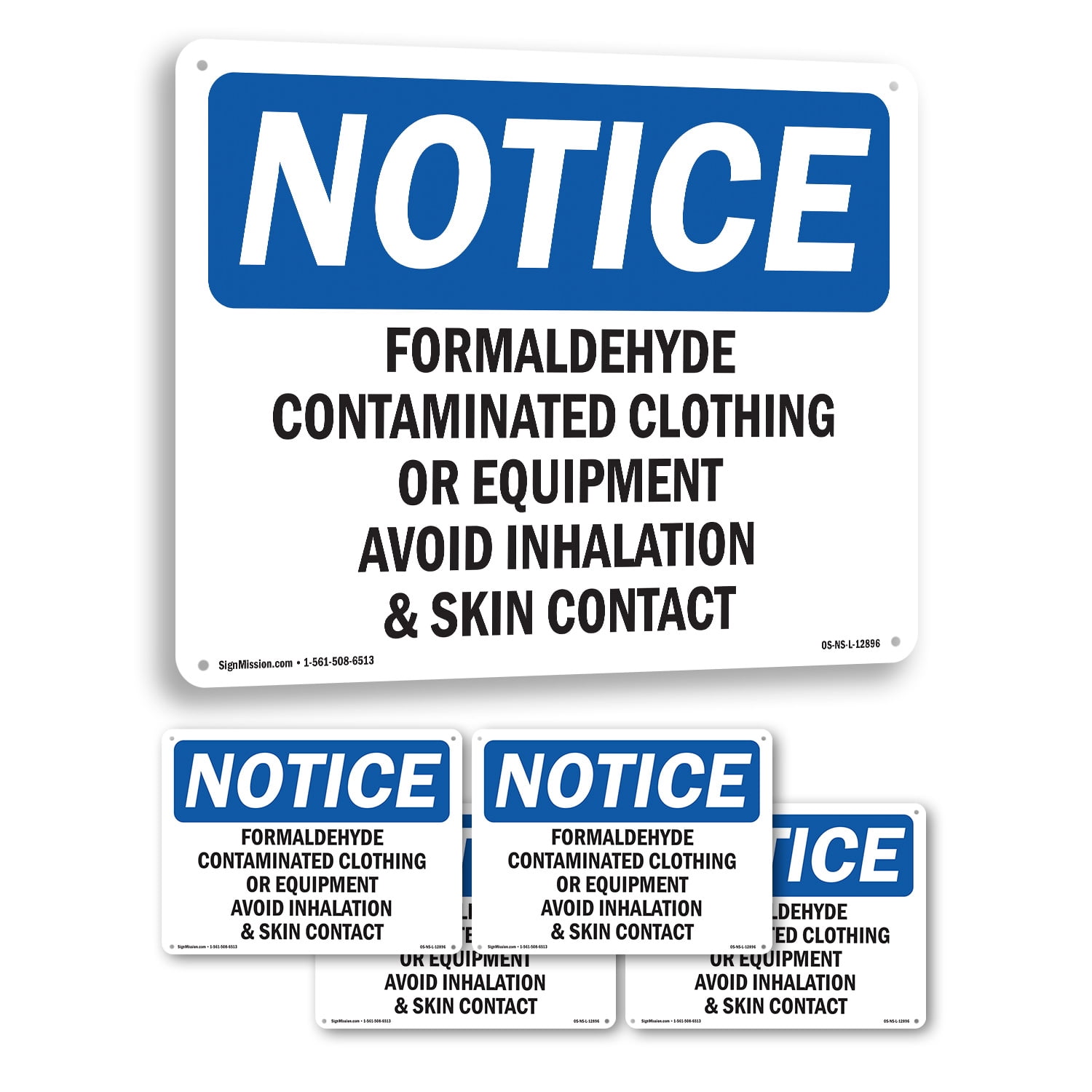 Formaldehyde Contaminated Clothing Or Equipment OSHA Notice Aluminum ...