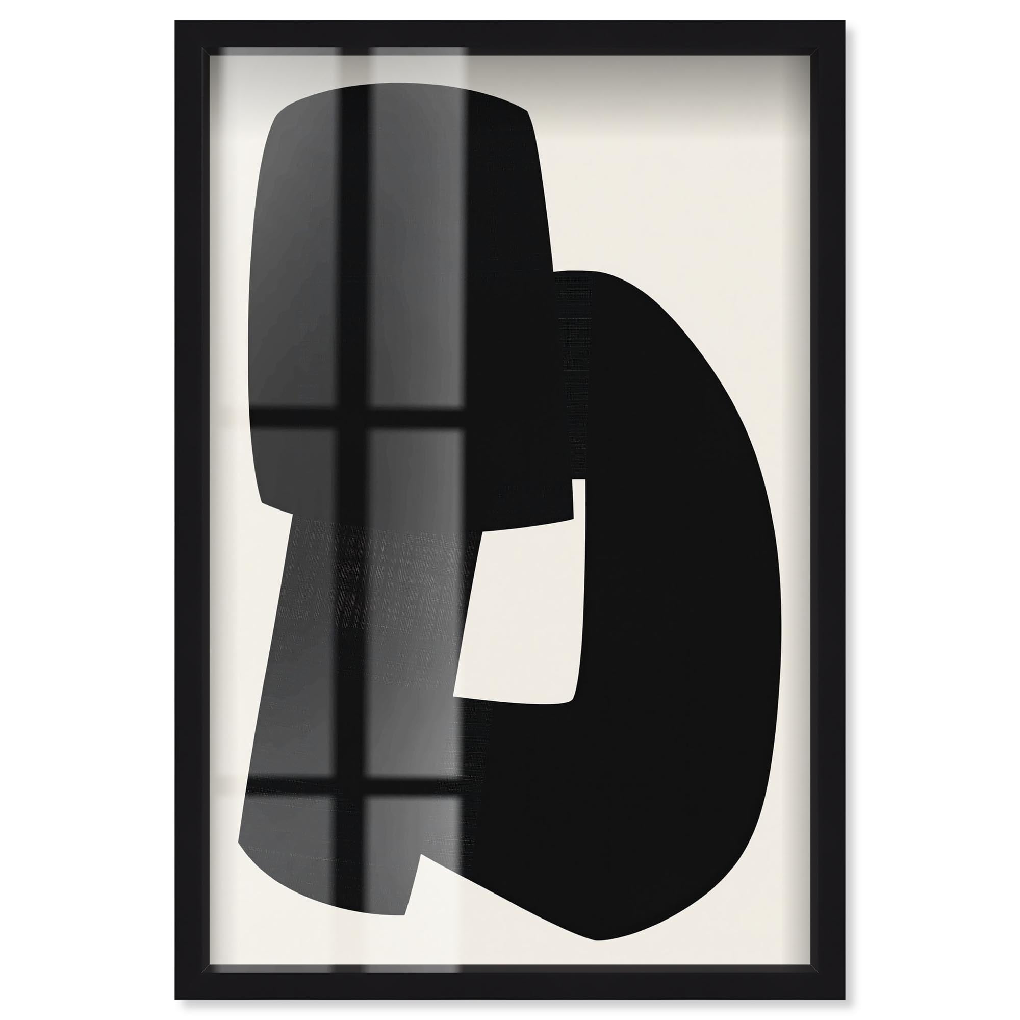 Formation II Shadowbox Print Black Minimalist Art by Art Remedy, Black ...