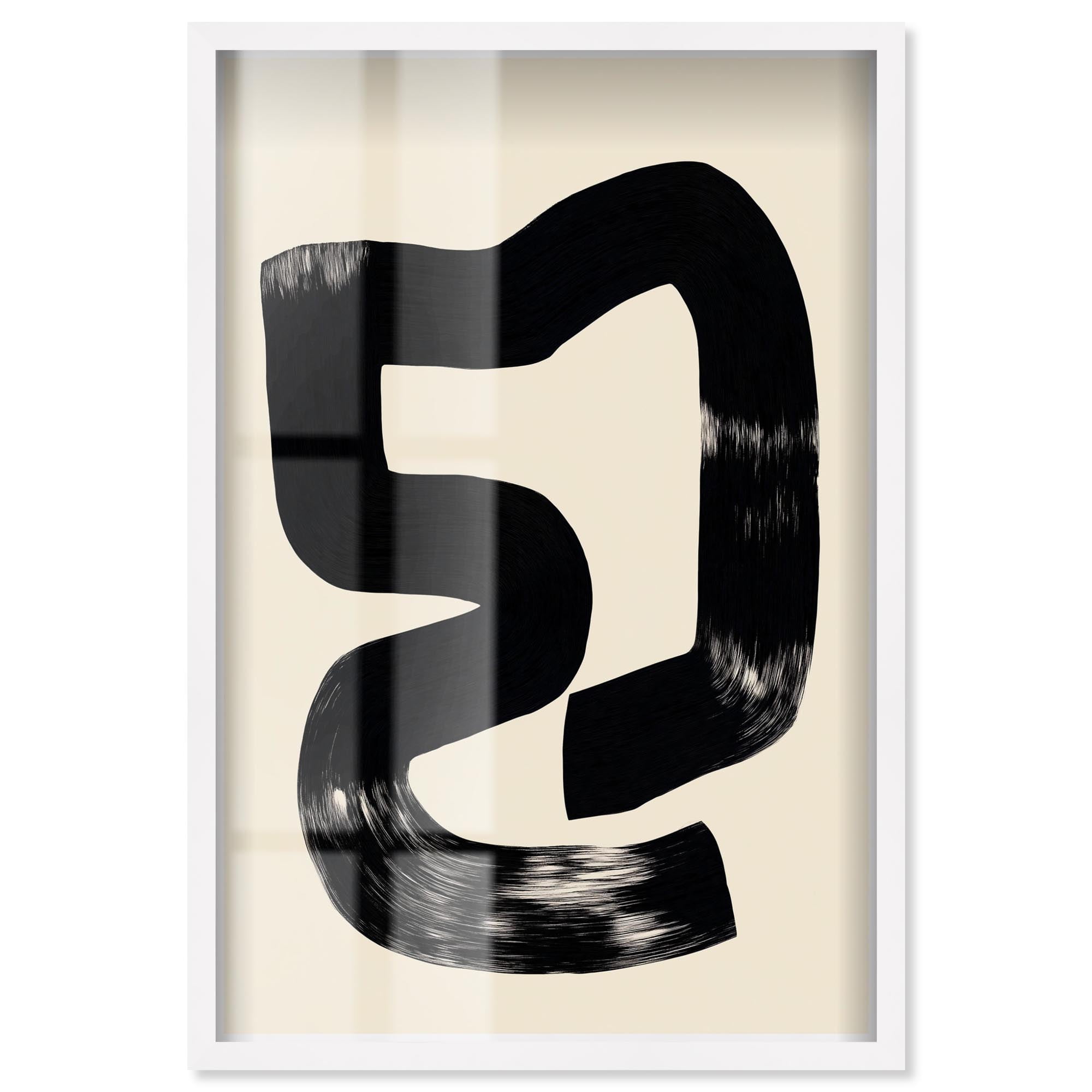 Formation IV Shadowbox Print Black Minimalist Art by Art Remedy, White ...