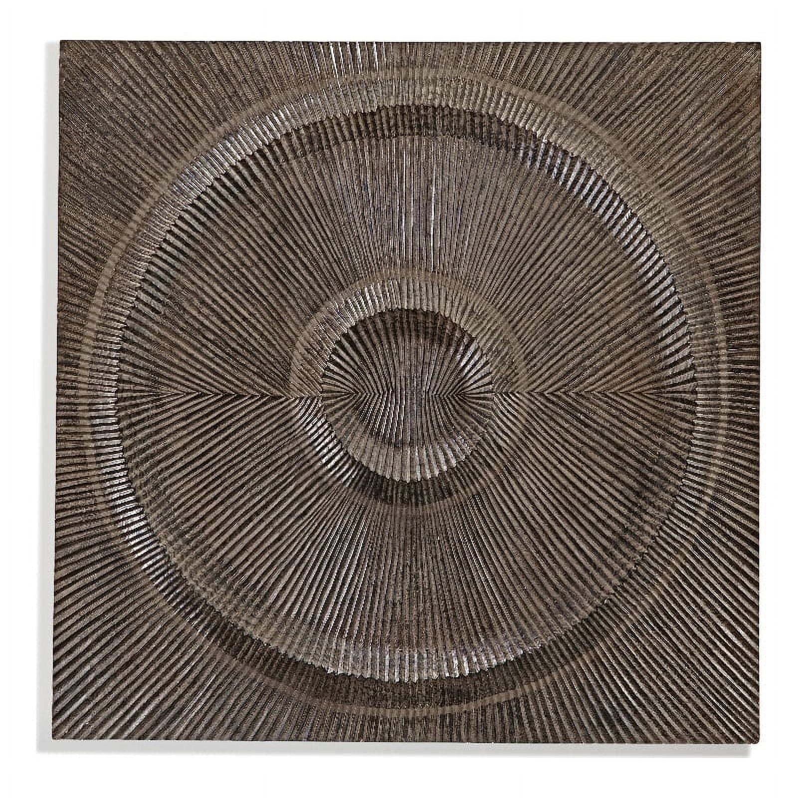 Formation Wall Art in Walnut Brown Finished Engineered Wood - Walmart.com