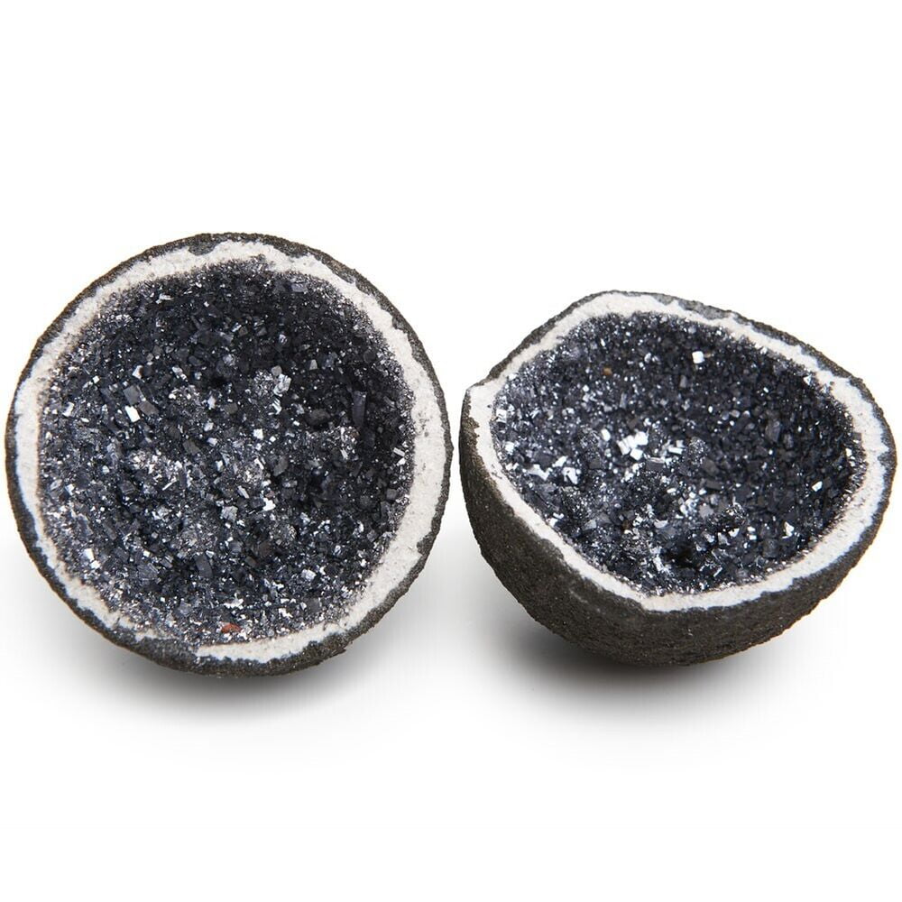 Formed Hematite Geodes with Pyrite Spray - Dispelling Fear and Anxiety ...