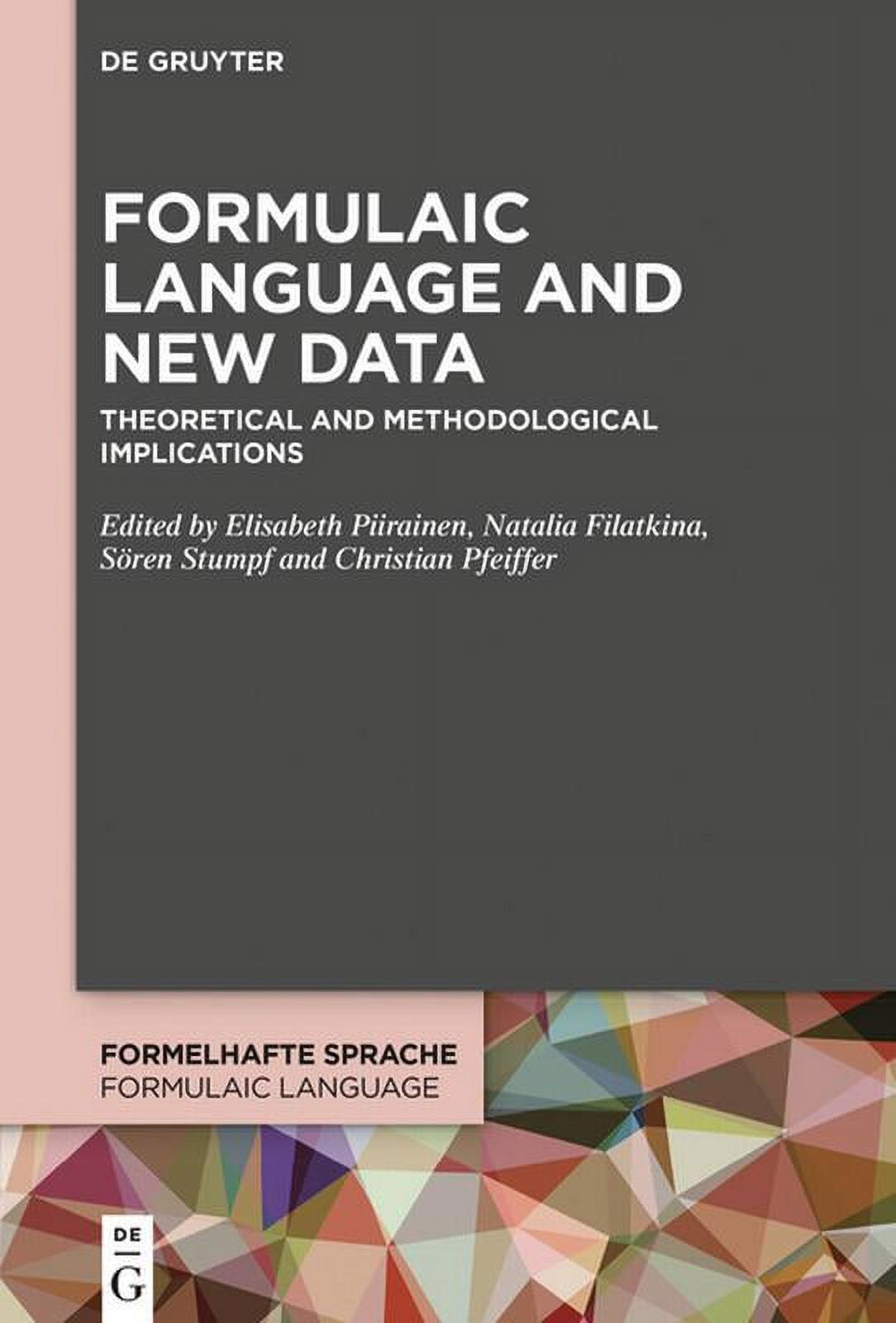 Formelhafte Sprache / Formulaic Language Formulaic Language and New ...