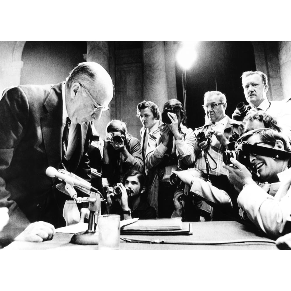 Former Atty. Gen. John Mitchell Surrounded By Photographers At ...