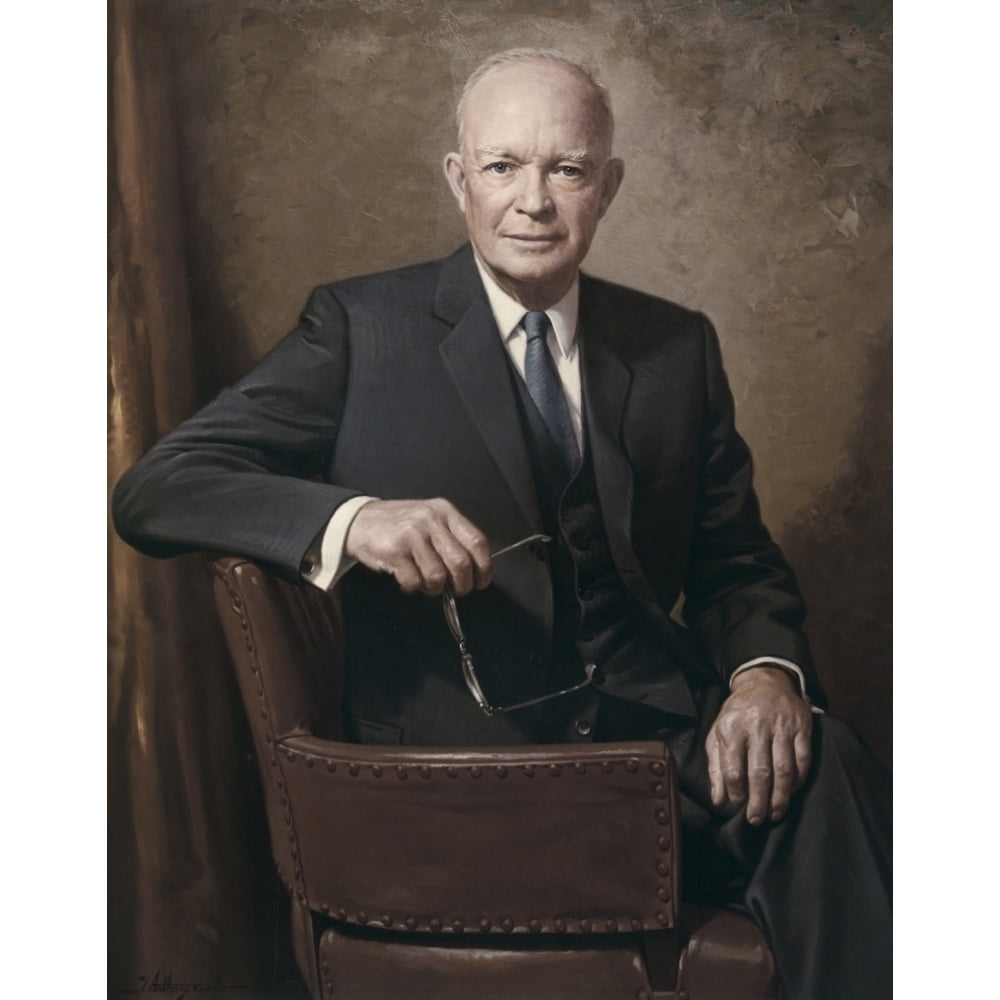 Former President Dwight Eisenhower. Painted Portrait By James Anthony ...
