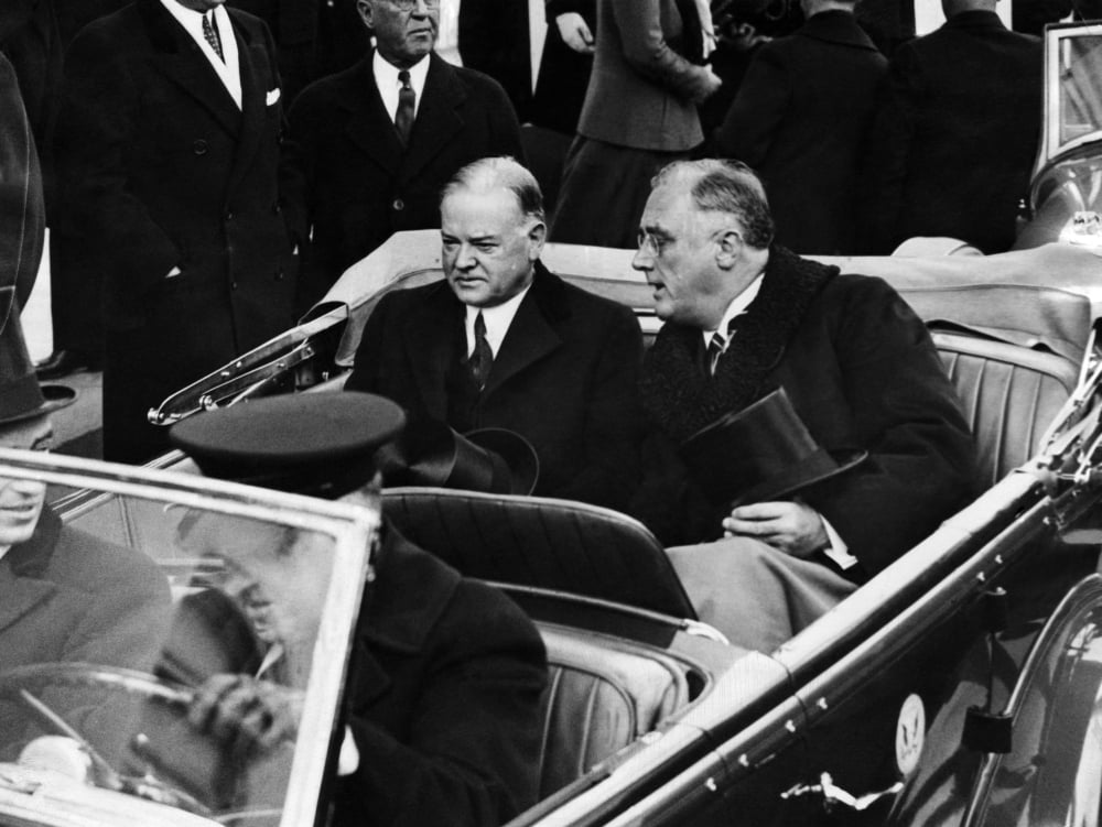 Former President Herbert Hoover And President-Elect Franklin D ...