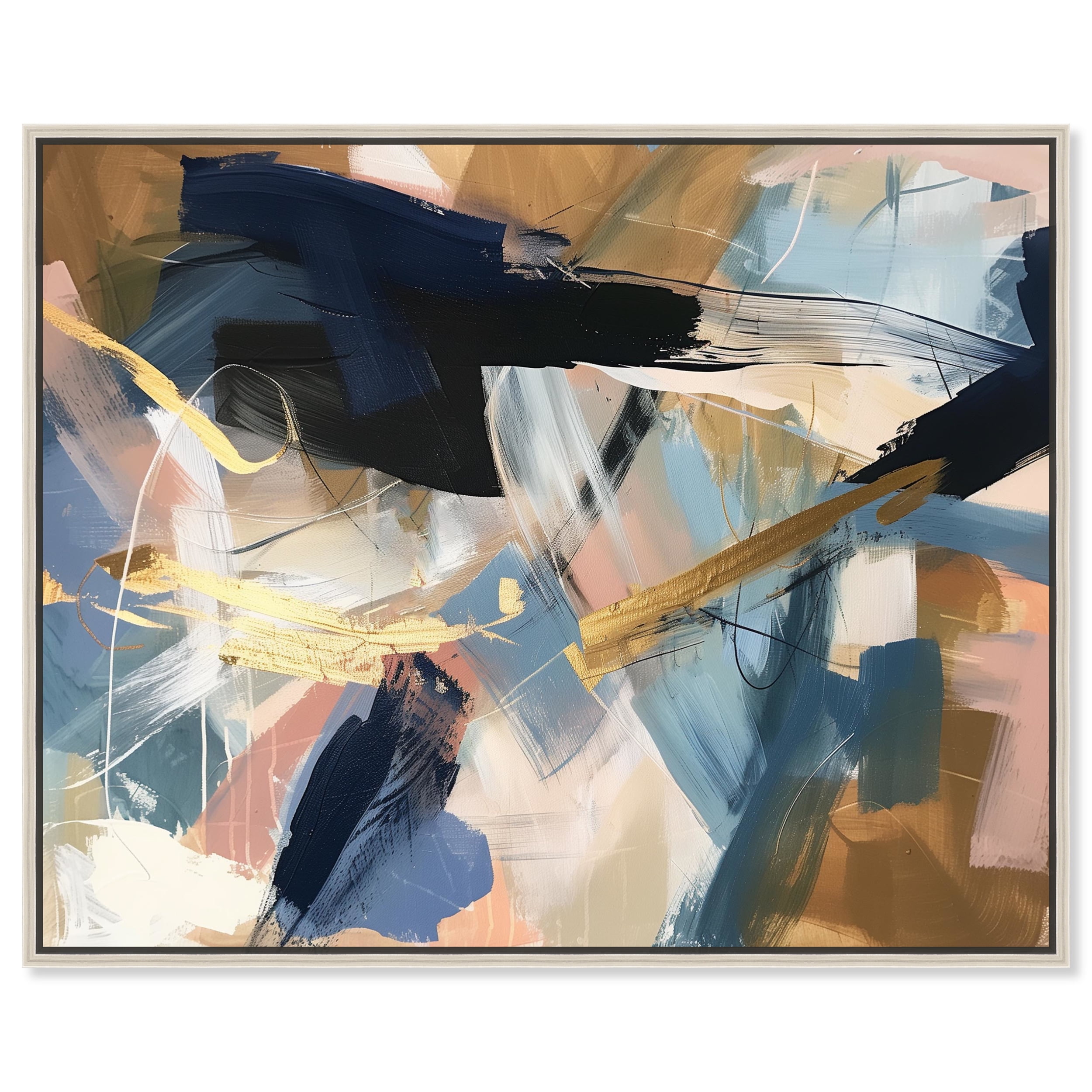 Former Transition Boho Elegant Abstract Canvas Wall Art by Art Remedy ...