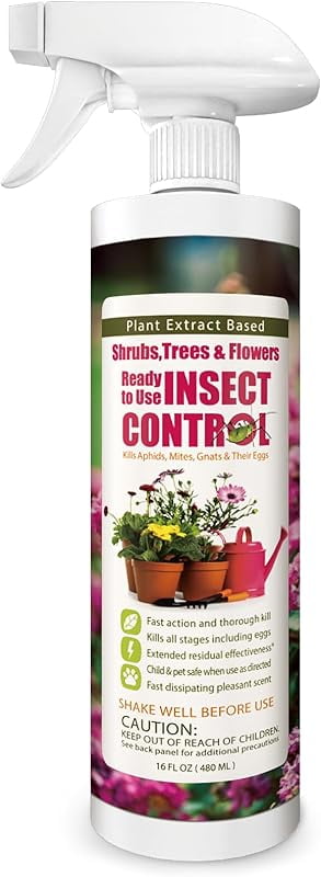 (Formerly EcoRaider) Garden Insect Control 16 oz, Plant Extract Based ...