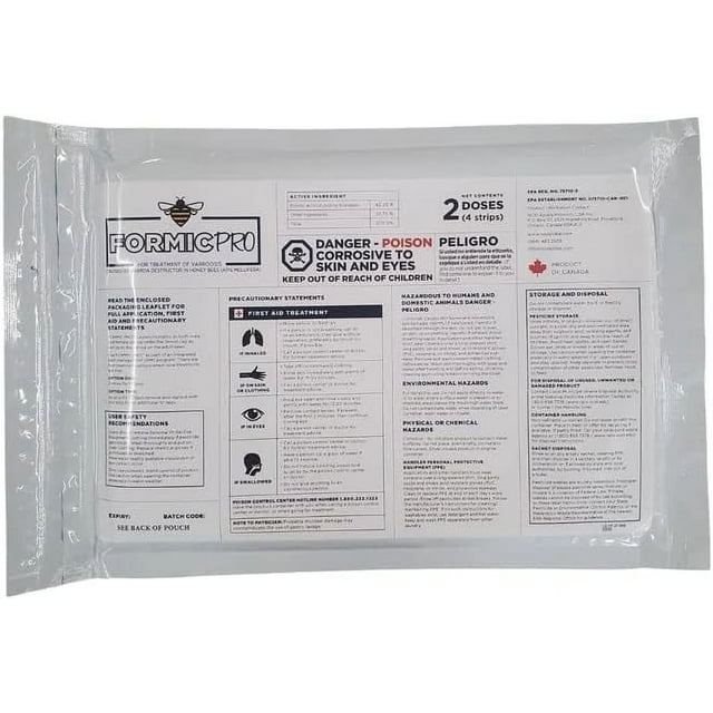 Formic Pro Natural Mite Treatment - 2 Doses (4 Strips) with Long Shelf ...