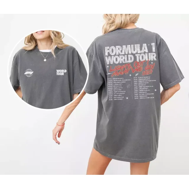 Formula 1 "F1 World Tour" Vintage Style Formula 1 Merch Formula One ...