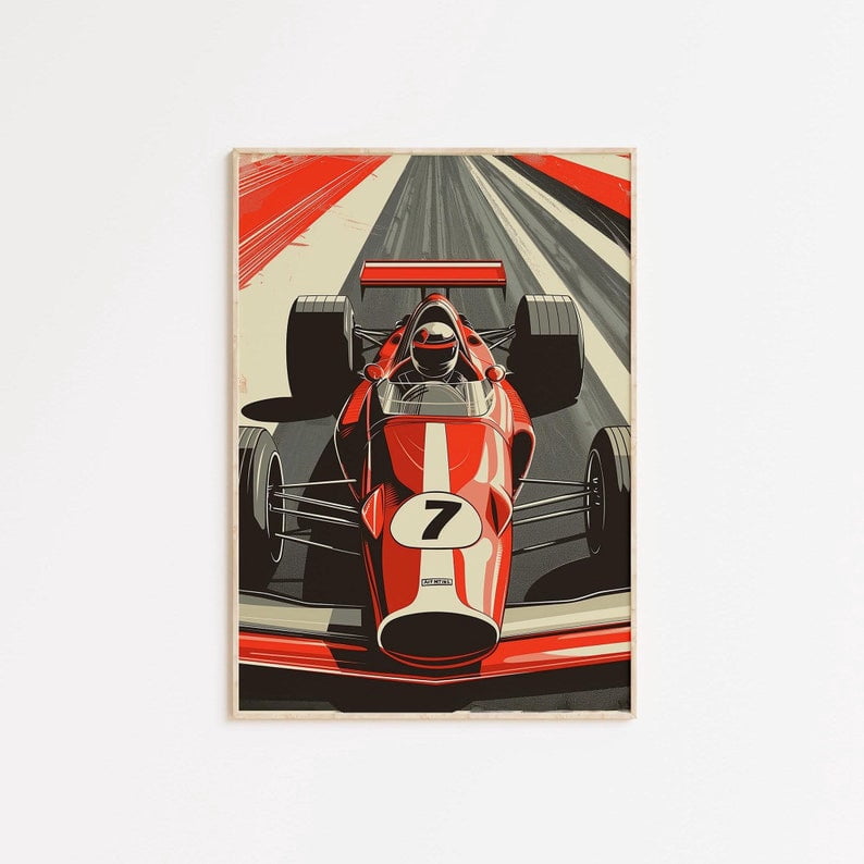 Formula 1 Poster Printed 2024, F1 Wall Art, Red Bull Racing ...