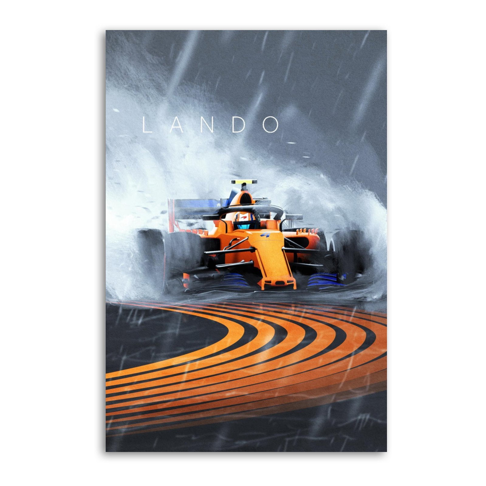 Formula 1 Race Track Inspired Car Poster Posters Art Print Wall Photo ...