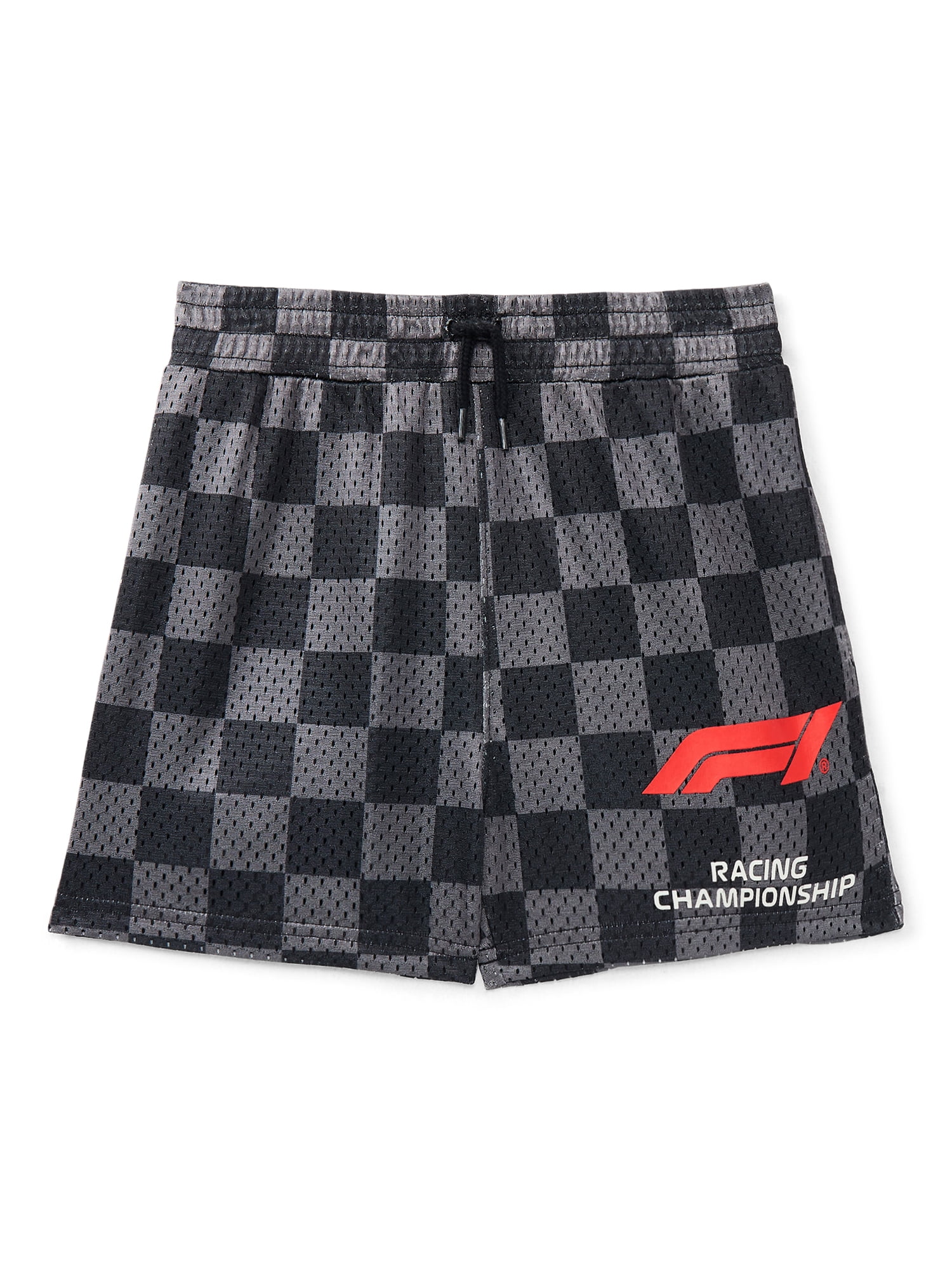 Formula 1 Racing Boys Checkered Mesh Shorts, Sizes 4-18 - Walmart.com