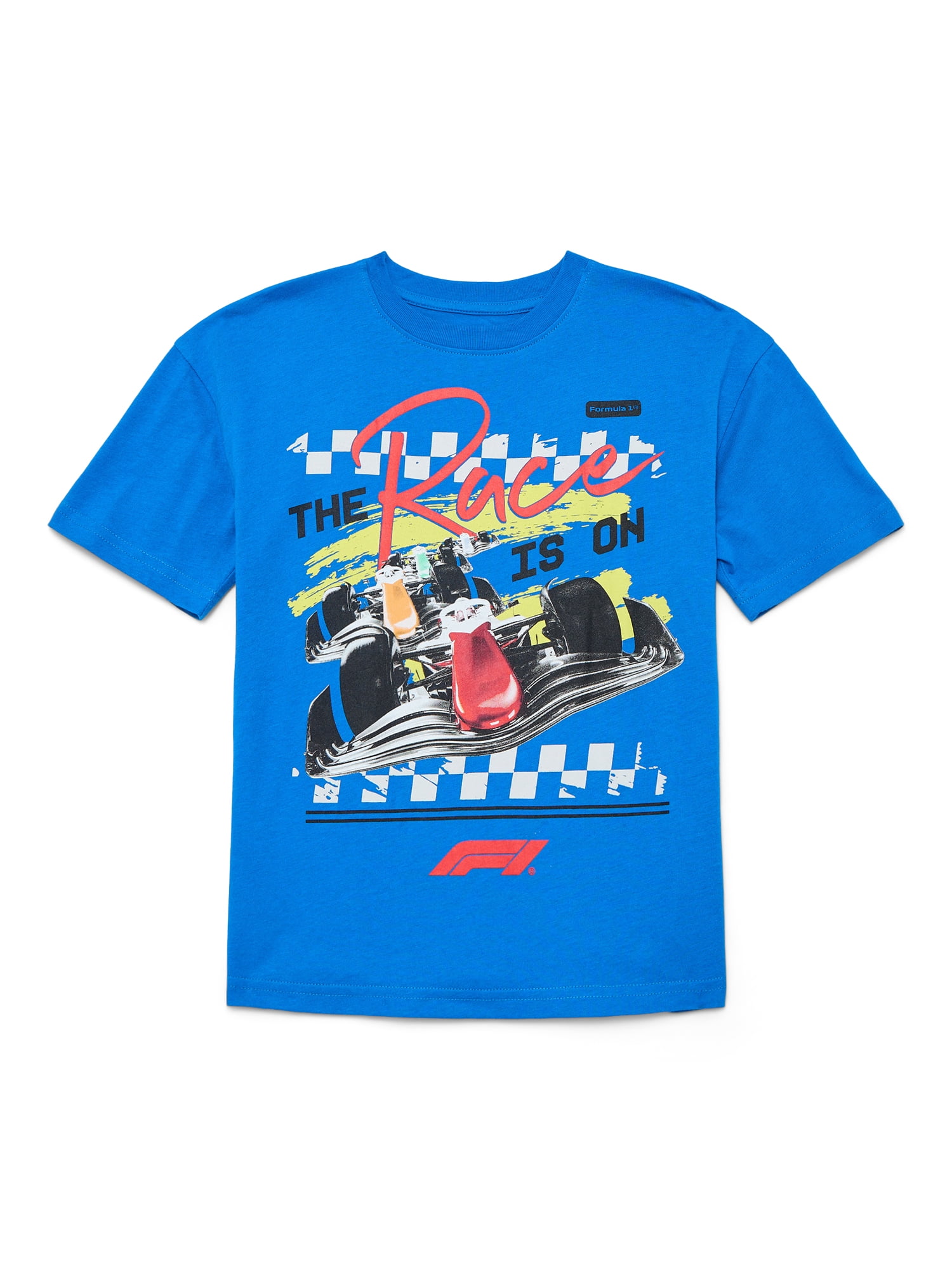Formula 1 Racing Boys Graphic Tee with Short Sleeves, Sizes 4-18 ...