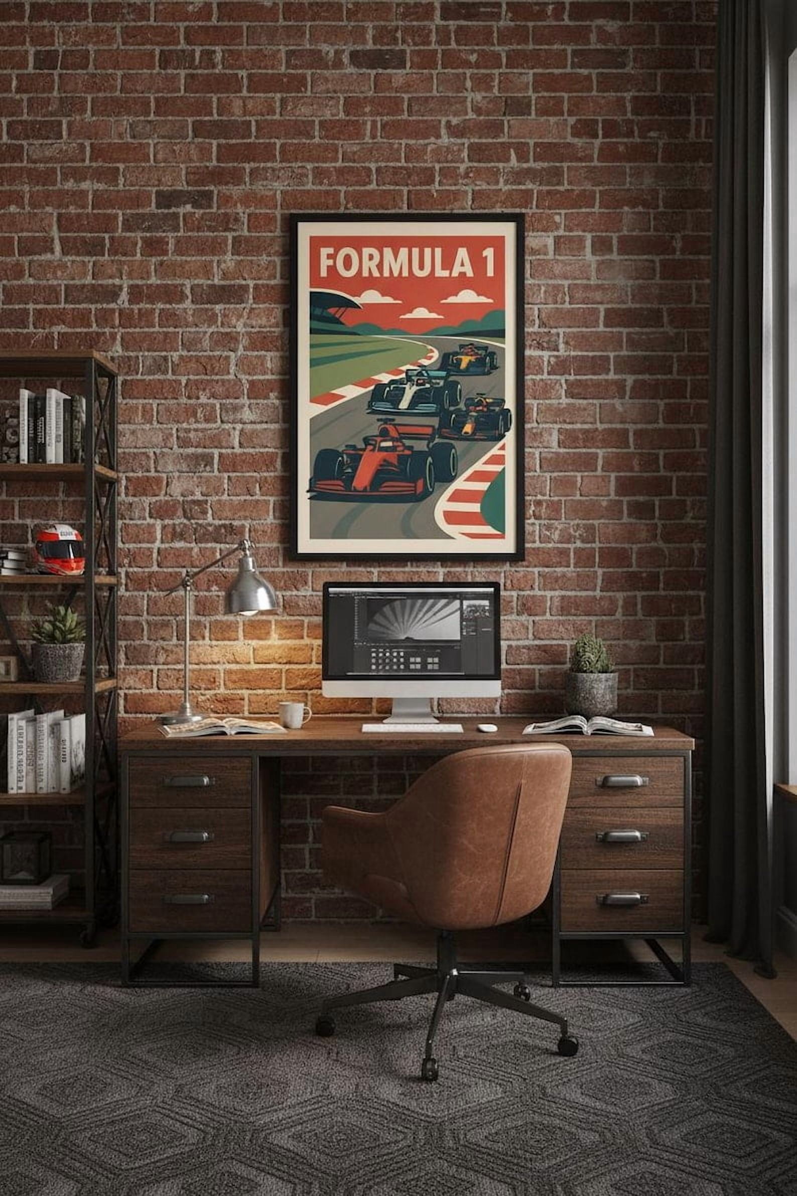 Formula 1 Racing Sports Car Wall Art Decor Poster - 24x36 Inch UNFRAMED ...