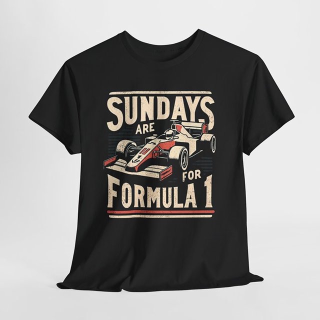 Formula 1 Racing T-Shirt - Sundays are for Formula 1 - Retro F1 Graphic ...