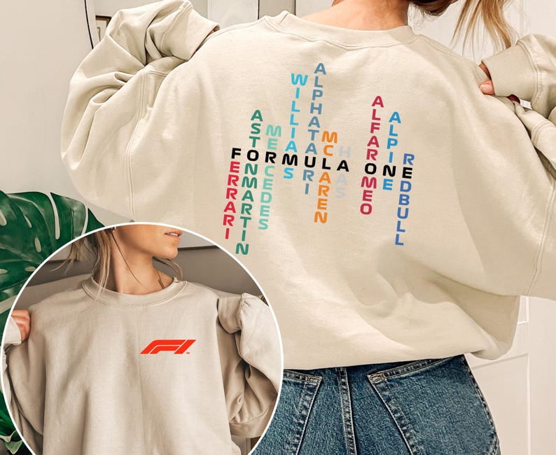 Formula 1 Sweatshirt, Racing Team, F1 Racing Sweater, Formula One ...