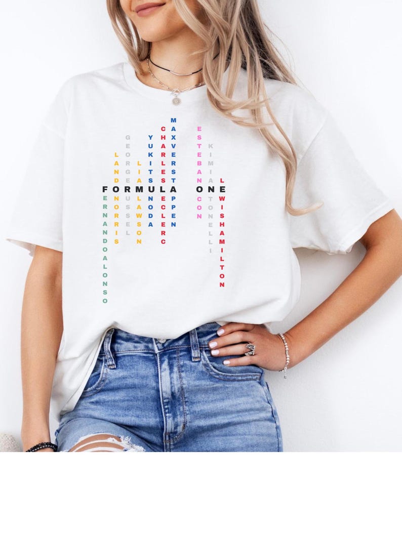 Formula 1 T-Shirt 2025 | F1 Drivers Graphic Tee | Racing Fan Gift ...