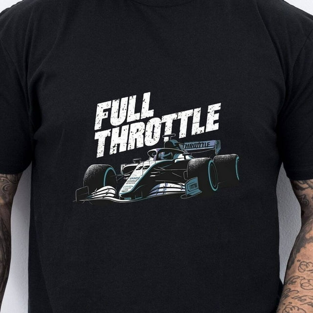 Formula 1 T-shirt, Full Throttle, Racing Team Gear, F1 shirt, Formula ...
