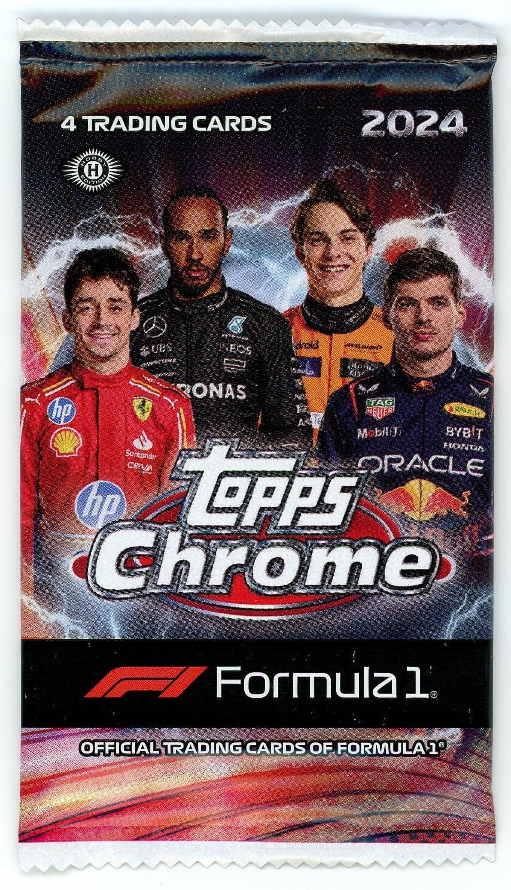 Formula 1 Topps 2024 Chrome F1 Trading Card Qualifying Lap HOBBY Pack ...