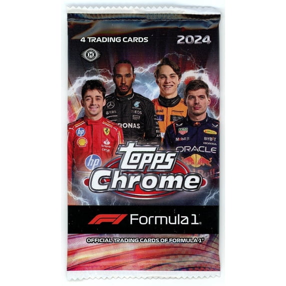 Topps Formula 1 Chrome F1 Trading Cards 2024, Qualifying Lap Hobby Pack ...