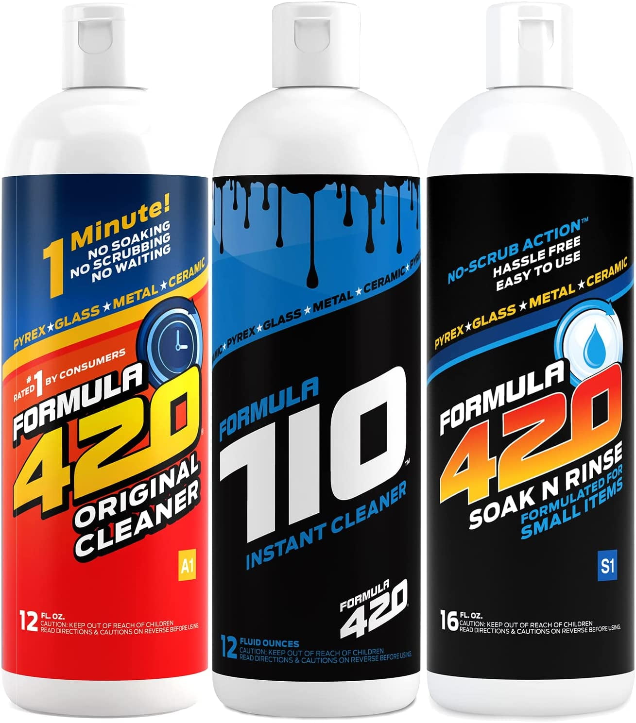 Formula 420 Bundle Pack : 1 Bottle Glass Metal Ceramic Pipe Original ...