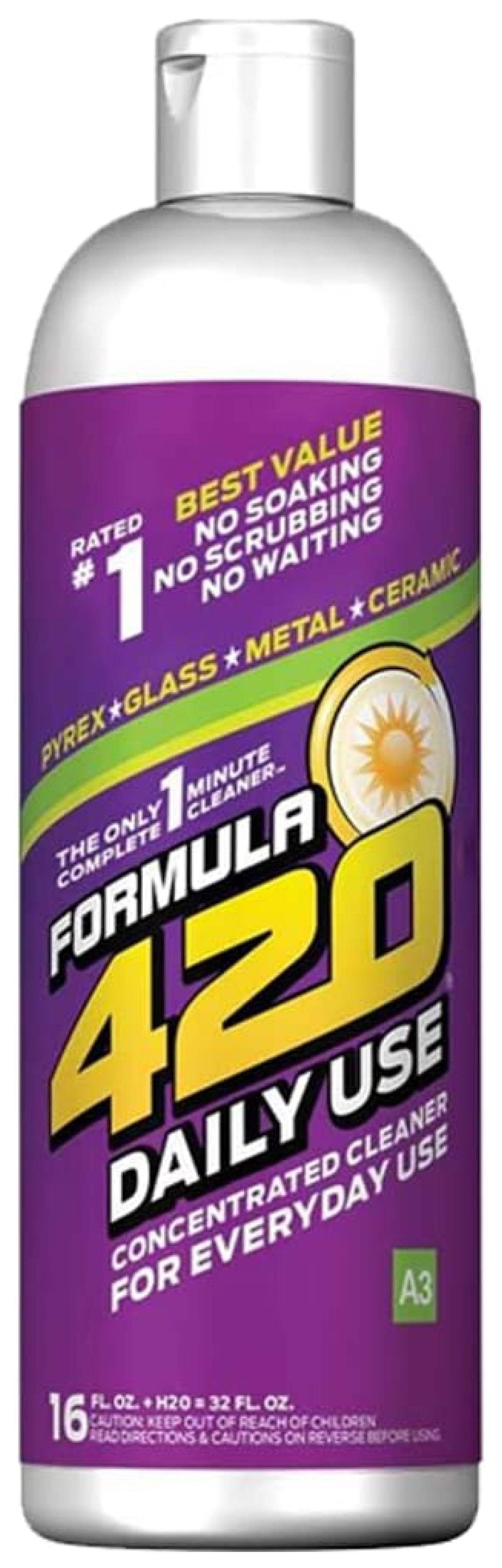 Formula 420 Daily Use Concentrated 16oz. Makes 32oz. Glass, , Metal and ...