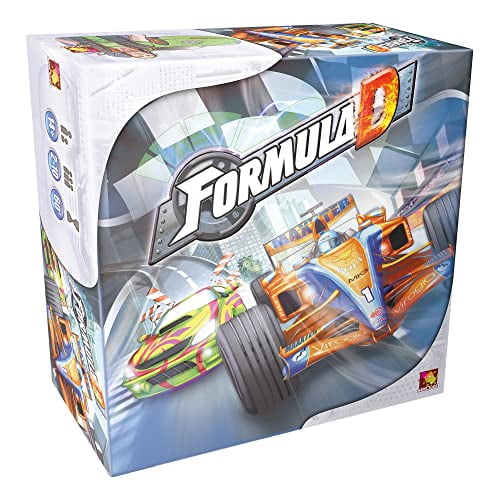 Formula D Board Game - High-Stakes Racing Thrills with Dual-Sided ...