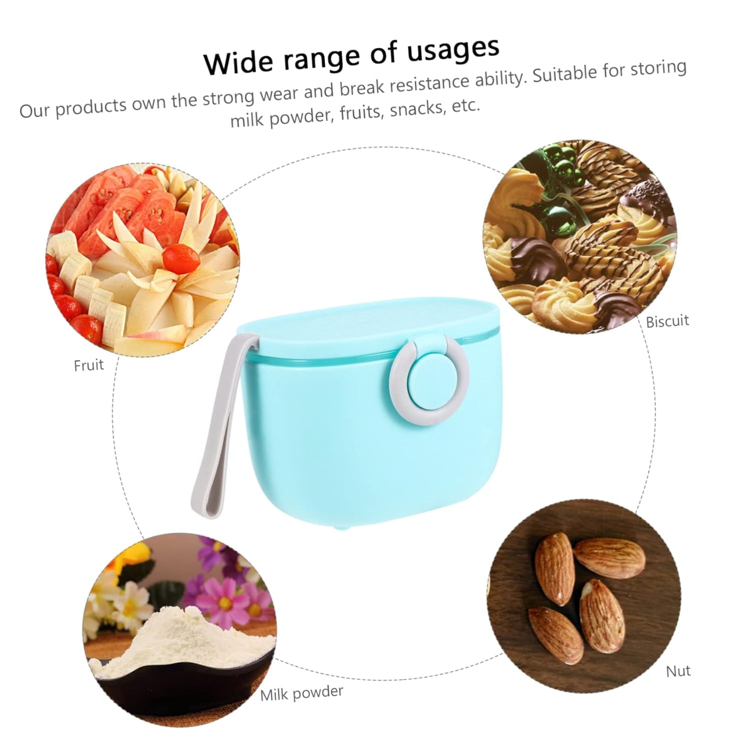 Formula Dispenser, Travel Powder Container, Portable Large Capacity ...