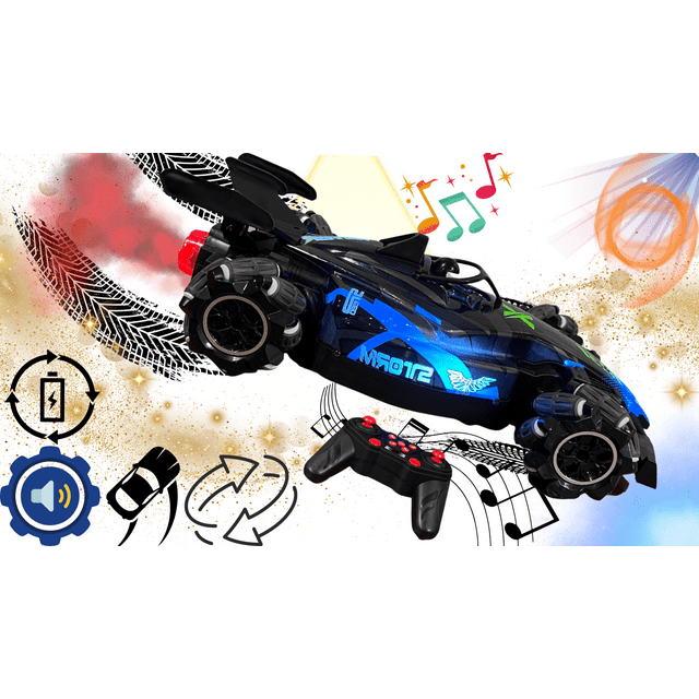 Formula Drift Car with Smoke, LED Lights, 360° Rotation, and Sound with ...