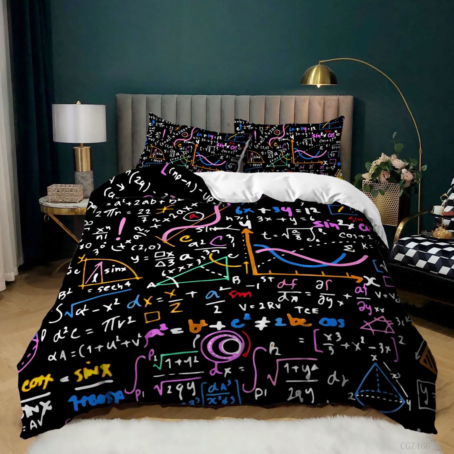 Formula Duvet Cover Set Chemical Math Formulas Colourfully Comforter ...