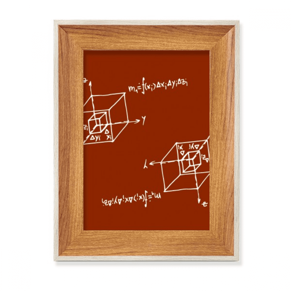 Formula Function Cubic Volume Desktop Wooden Photo Frame Display ...