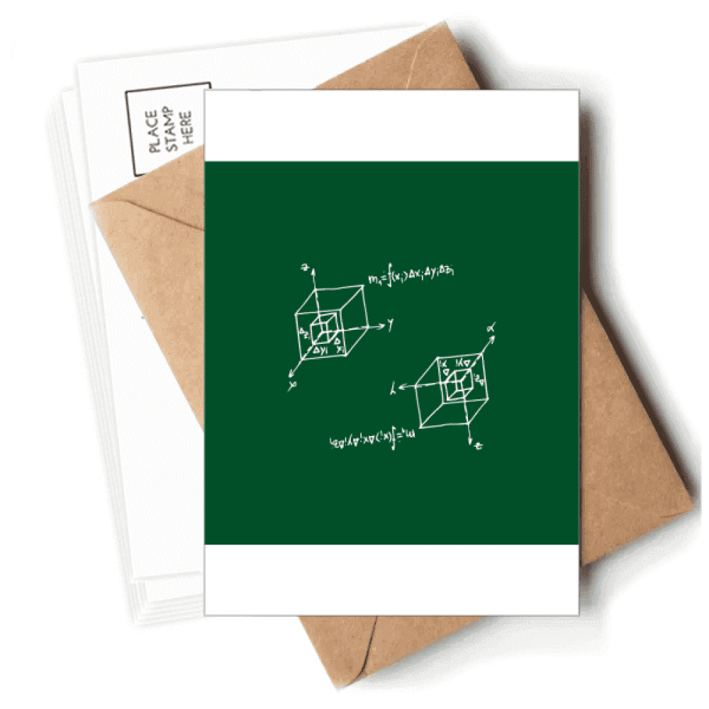 Formula Function Cubic Volume Postcards Envelopes Blank Note Cards ...
