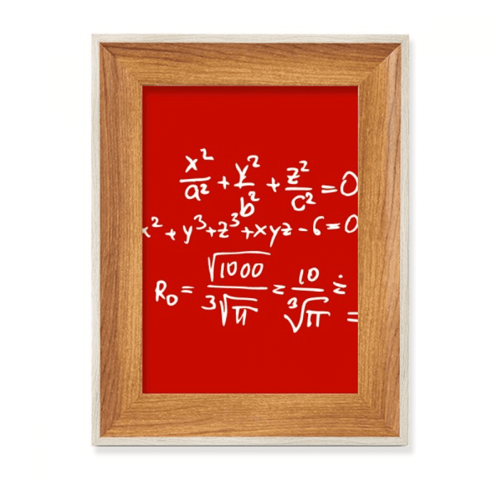 Formula Function Fraction Root Desktop Wooden Photo Frame Display ...