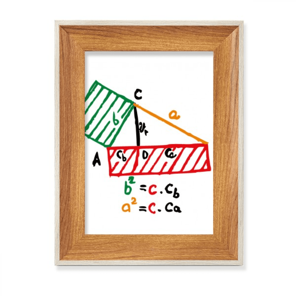 Formula Function Pythagorean Theorem Desktop Wooden Photo Frame Display ...