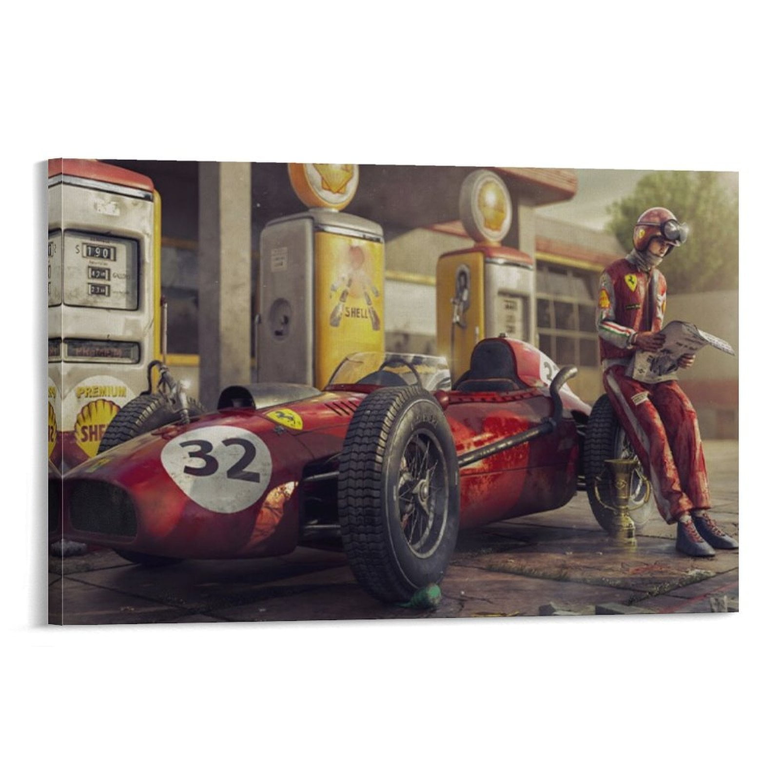 Formula One Car Poster Formula 1 Wall Art Print Office Wall Decor Ready ...