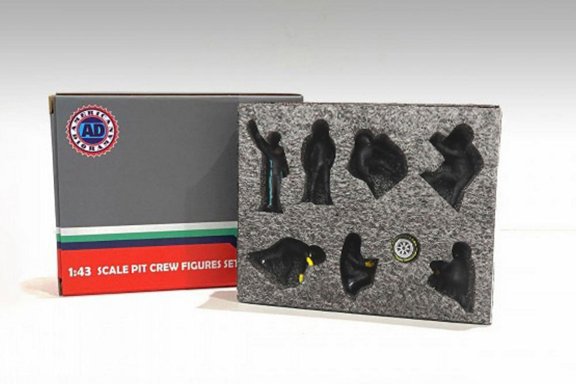 Formula One F1 Pit Crew Team Black Set III, Black - American Diorama ...